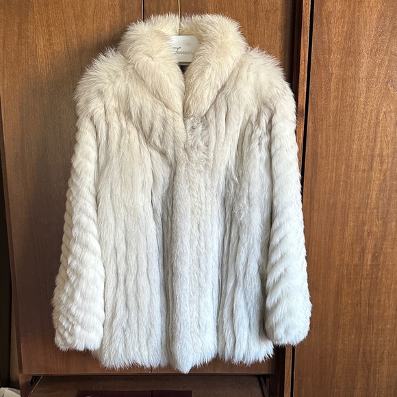 Saga Furs | Jackets & Coats | Saga Furs Blue Fox White Fur Coat | Poshmark